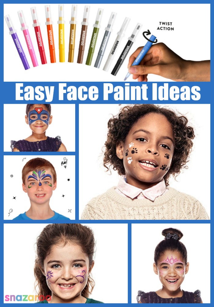 Easy Face Paint Ideas With Snazaroo 