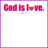 God is Love Valentines Day Gift: Wooden Heart Magnets