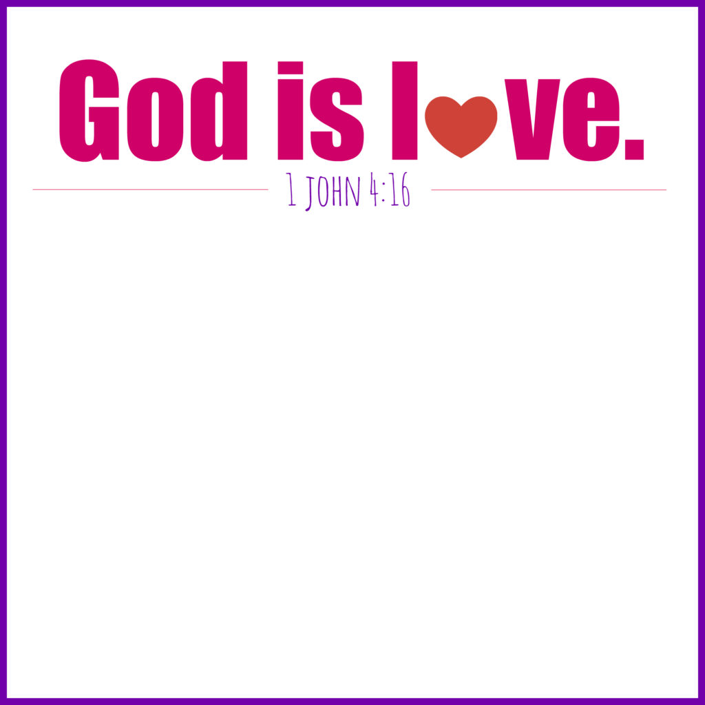 God is Love Valentines Day Gift: Wooden Heart Magnets